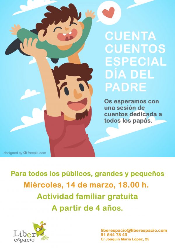 Cuentacuentos especial preparamos el día del padre - Librería Liberespacio